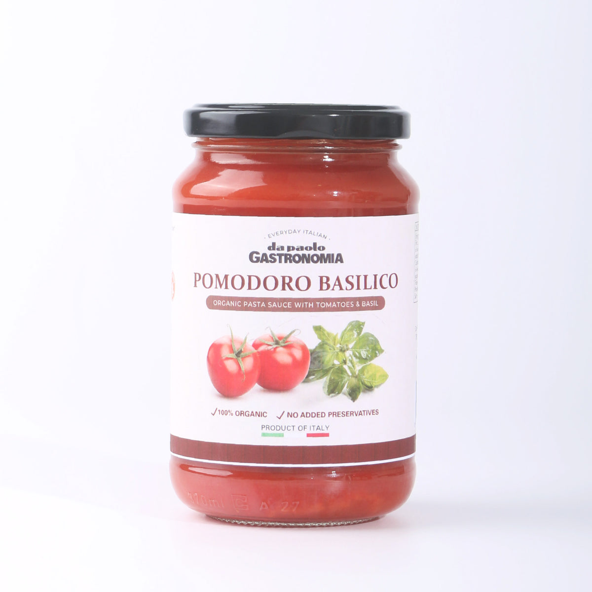 Da Paolo Organic Pomodoro Basilico Sauce – Catering & Party Food