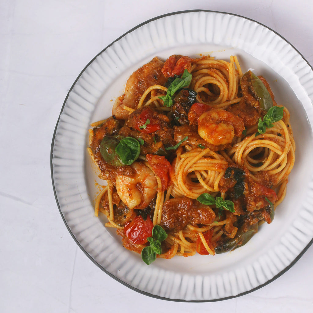 Assam Seafood Pasta Tray – Catering & Party Food
