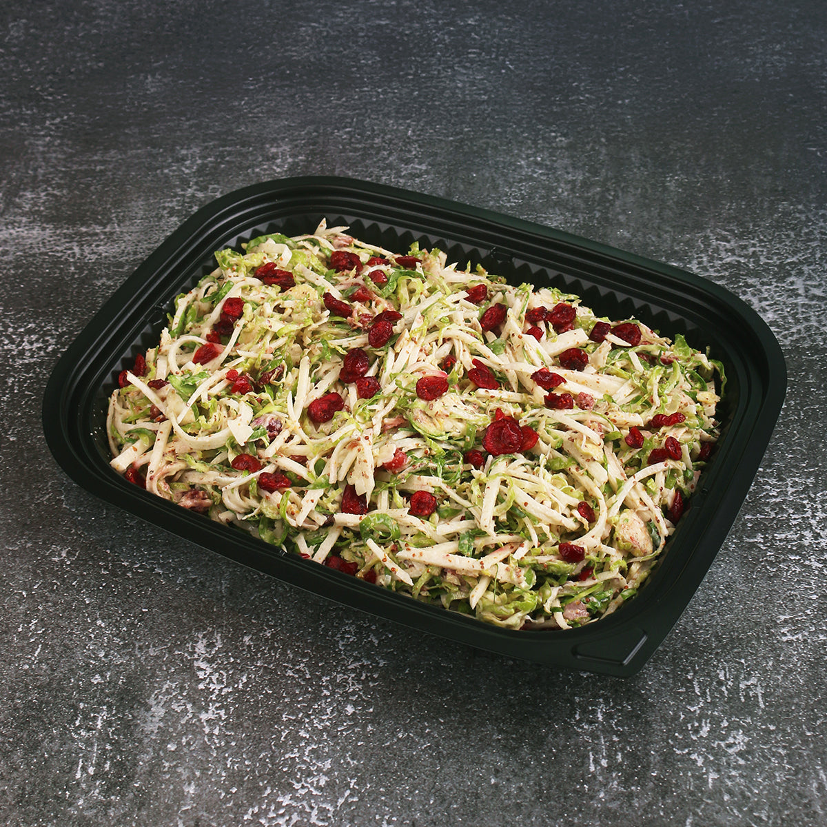 Shredded Brussels Sprouts, Turnip & Cranberry Salad Tray – Catering ...