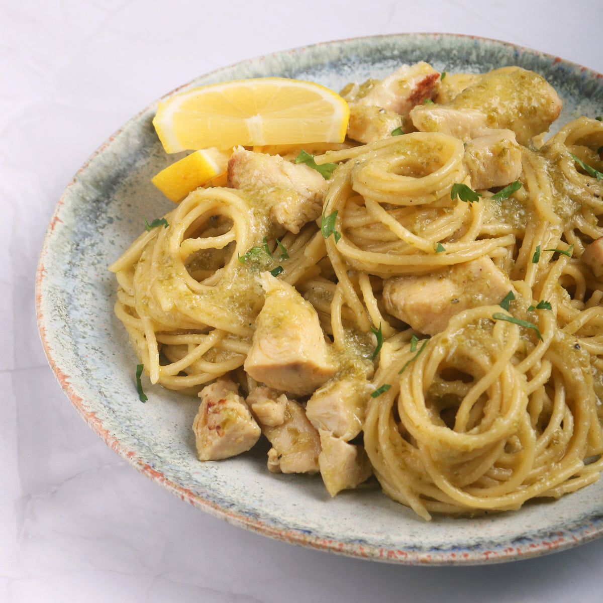 Yuzu Pesto & Miso Chicken Pasta Tray – Catering & Party Food